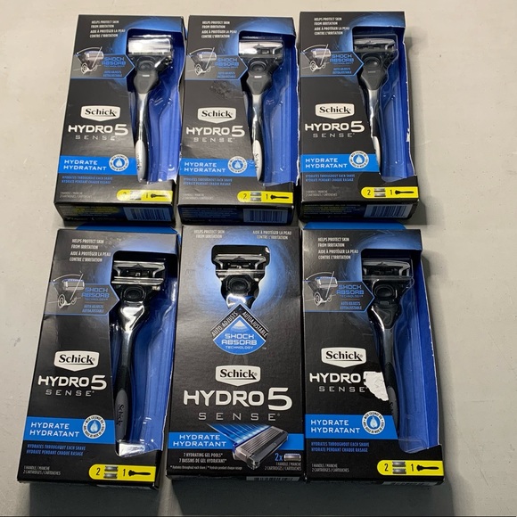 Grooming | 6 Brand New Schick Hydro 5 Sense Razors | Poshmark